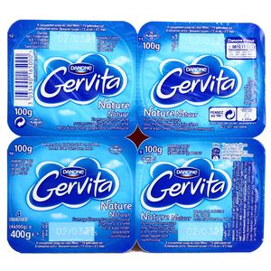Livraison à domicile Gervita Fromage blanc mousse nature, 4x100g