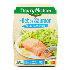 Achat / Vente Fleury Michon Filet de saumon, purée aux brocolis, 300g