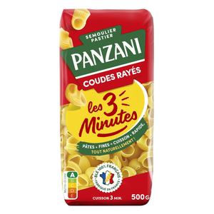 Livraison à domicile Panzani Pâtes Coudes Rayés Cuisson Rapide, 500g