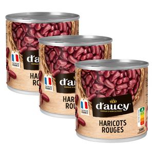 Livraison à domicile Promotion D'aucy Haricots rouges, Lot de 3x250g