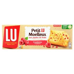 Achat Petit Lu Biscuits moelleux aux pépites de fruits framboise, 140g