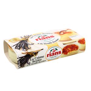 Livraison à domicile Rians Crème Brûlée Vanille Bourbon, 2x100g
