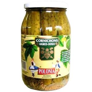 Livraison à domicile Polonia Cornichons Aigre Doux, 490g