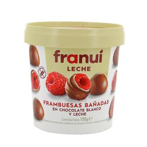 Achat Franui Framboises fraiches entières enrobées de chocolat au lait