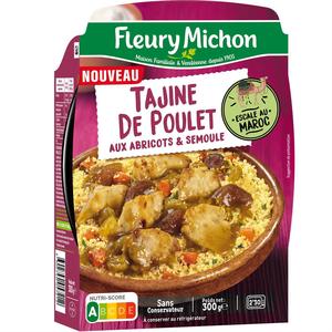 Acheter Fleury Michon Tajine de Poulet aux abricots & semoule, 300g