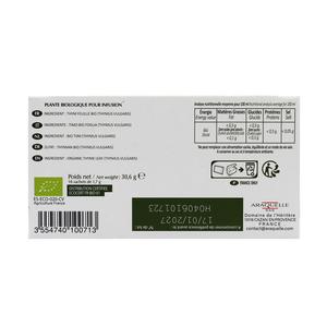 Livraison à domicile Romon Nature Tisane Thym bio, 18 sachets