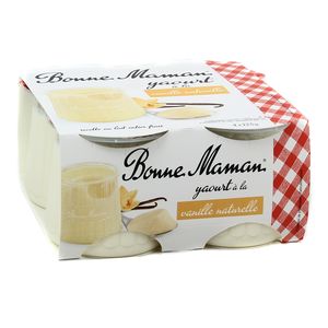 Bonne Maman Yaourt à la vanille naturelle, 4x125g : houra.fr