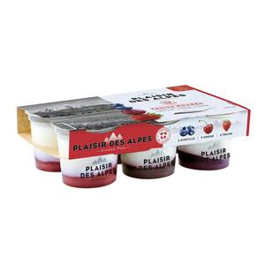 Acheter Plaisir des Alpes Yaourts sur lit de fruits rouges, 6x125g