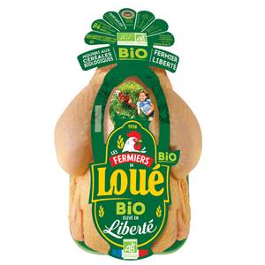Livraison à domicile Loué Poulet fermier blanc bio, 1,35kg