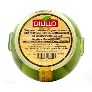 Livraison à domicile Dilillo Olives vertes bella di Cerignola, 290g