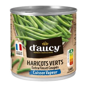 Acheter D'aucy Haricots Verts Extra Fins Coupés Cuisson Vapeur, 225g