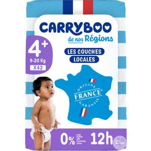 Achat Promotion Carryboo de Nos Region Couche T4+ (9-20kg), 42 couches