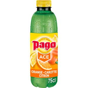Livraison à domicile Pago Jus d'orange, carotte et citron, 75cl
