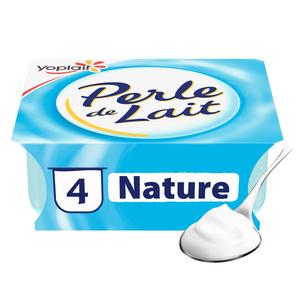 Livraison à domicile Perle de lait Yaourt Nature, 4x125g
