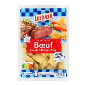 Livraison à domicile Lustucru Raviolis au boeuf aux petits oignons, 300g
