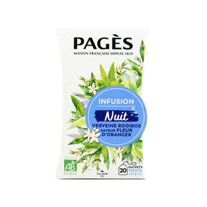 Livraison à domicile Pagès Infusion Nuit Bio, 20 sachets
