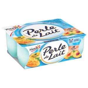 Livraison à domicile Perle de lait Yaourt Mangue Pêche, 4x125g