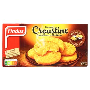 Findus Pommes croustine au rapé de pommes de terre, 420g : houra.fr