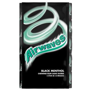 Livraison à domicile Airwaves Black Menthol, 5x10 dragées