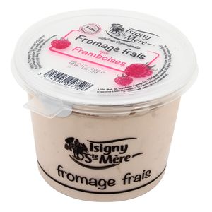Isigny Ste mère Fromage Frais aux framboises - Lait de vache pasteurisé