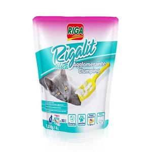 Acheter Riga Rigalit Litière Silice Agglomérante Fine pour chat 1,8kg
