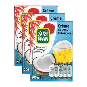 Livraison à domicile Promotion Suzi Wan Crème de coco, Lot de 3x20cl