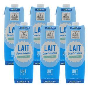 Livraison à domicile Promotion LUXLAIT Lait demi-écrémé UHT, Lot de 6x1l