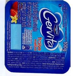 Livraison à domicile Gervita Fromage blanc mousse fraise melba, 4x100g