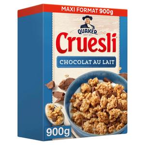 Livraison à domicile Quaker Cruesli chocolat au lait, 900g