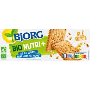Livraison à domicile Bjorg Biscuits blé sésame bio Nutri+, 184g