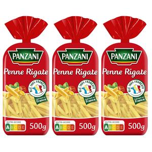 Livraison à domicile Promotion Panzani Pâtes Penne rigate, Lot de 3x500g