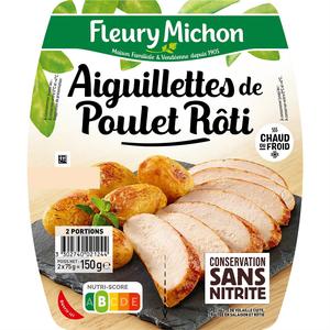 Livraison à domicile Fleury Michon Aiguillettes de Poulet Rôti, 2x75g