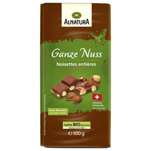 Acheter Alnatura Chocolat au Lait et Noisettes Entières Bio, 100g