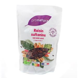 Livraison à domicile Pronatura Raisin Sultanine bio, Turquie, 1Kg