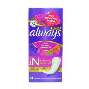 Always Protège-slips Always Daily Extra Protect Normal, 24 protège slips