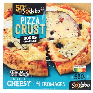 Livraison à domicile Sodebo Pizza Crust 4 fromages, 580g