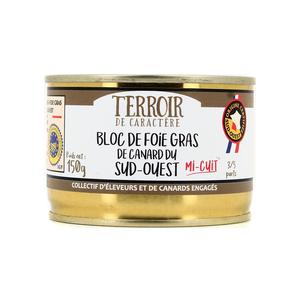 Acheter Terroir de Caractère Bloc de Foie Gras de Canard IGP Sud-Ouest