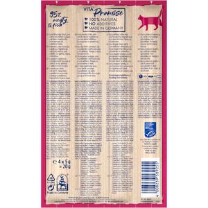 Vitakraft VitaNaturals Sticks au Saumon MSC - Friandise pour chat 4x5g