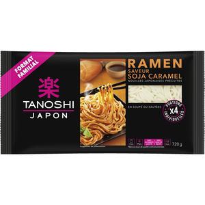 Tanoshi - Japon Ramen nouilles japonaises soja caramel format familial