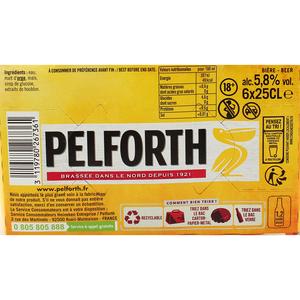 Livraison à domicile Pelforth Bière blonde 5.8°, 6x25cl