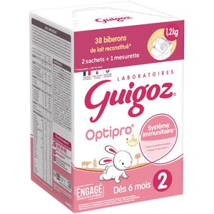 Achat Guigoz Lait bébé en poudre Optipro 2ème âge Bag in Box, 6-12 mois