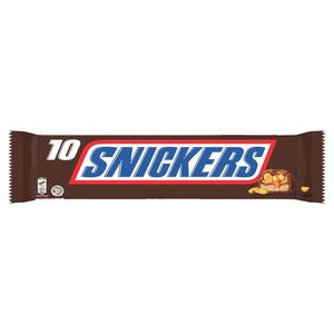 Livraison à domicile Snickers 10 Barres Chocolatées, 500g