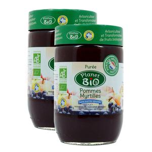 Achat Promotion Planet Bio Purée pomme myrtille Bio sans sucre ajoutés