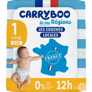 Achat / Vente Carryboo de Nos Region Couche T1 (2-5kg), 24 couches