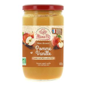 Achat Mamie Bio Purée de pomme vanille bio, sans sucres ajoutés, 680g