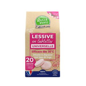 Bulle Verte Lessive tablette 20 lavages Ecodétergent, 20 Pastilles
