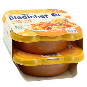Blédina - Blédi'chef Couscous des Tout Petit Assiette Bébé Dès 12 mois