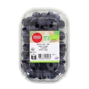 Livraison à domicile Fruits Rouges & Co Myrtille bio, Barquette de 125g
