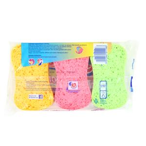 Livraison à domicile Spontex Éponges Trio Colors, 3 pièces