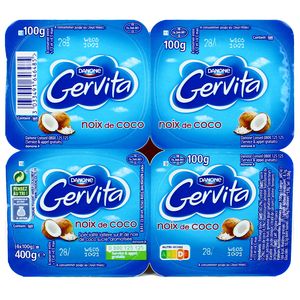 Livraison à domicile Gervita Fromage blanc mousse coco, 4x100g